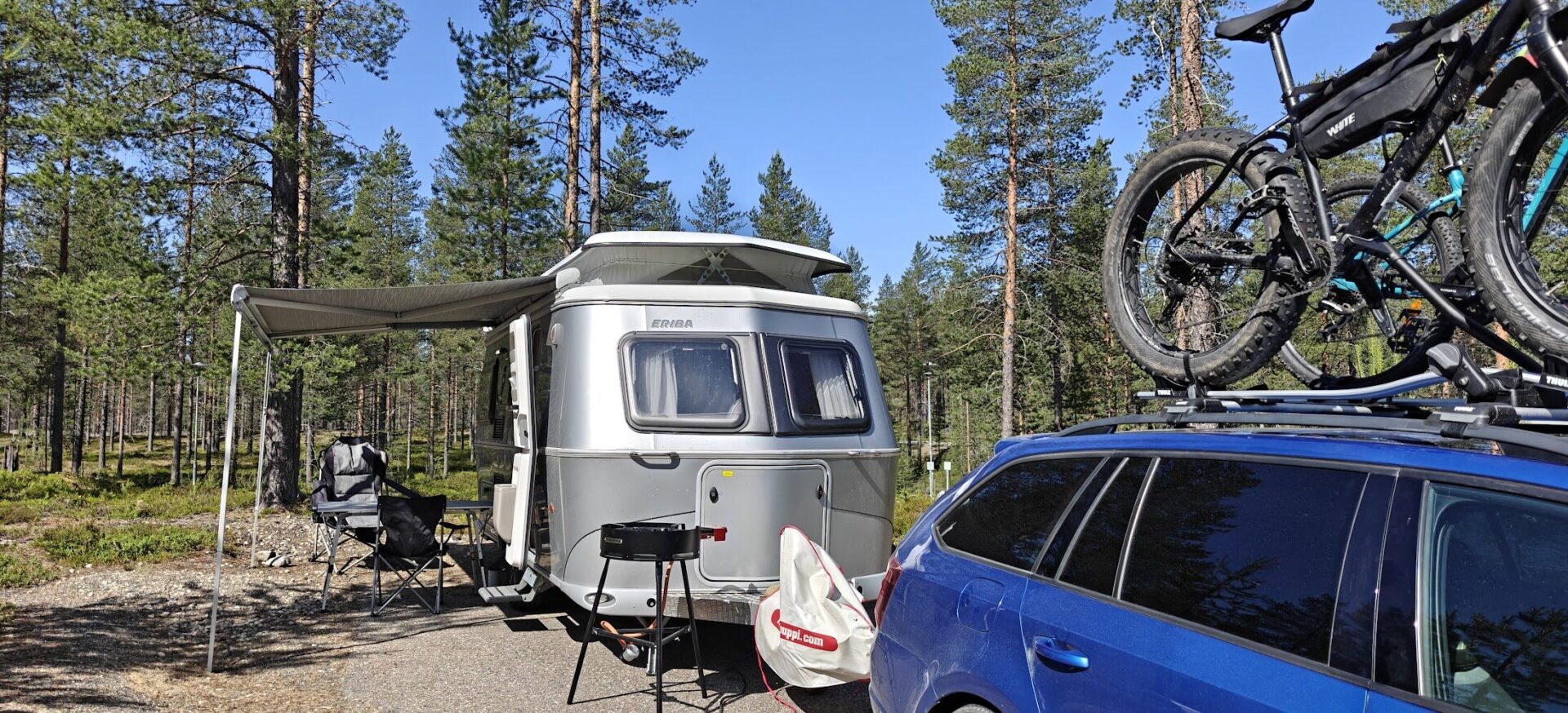 Matkailuvaunun kanssa halki Suomen - Rinta-Joupin Autoliike